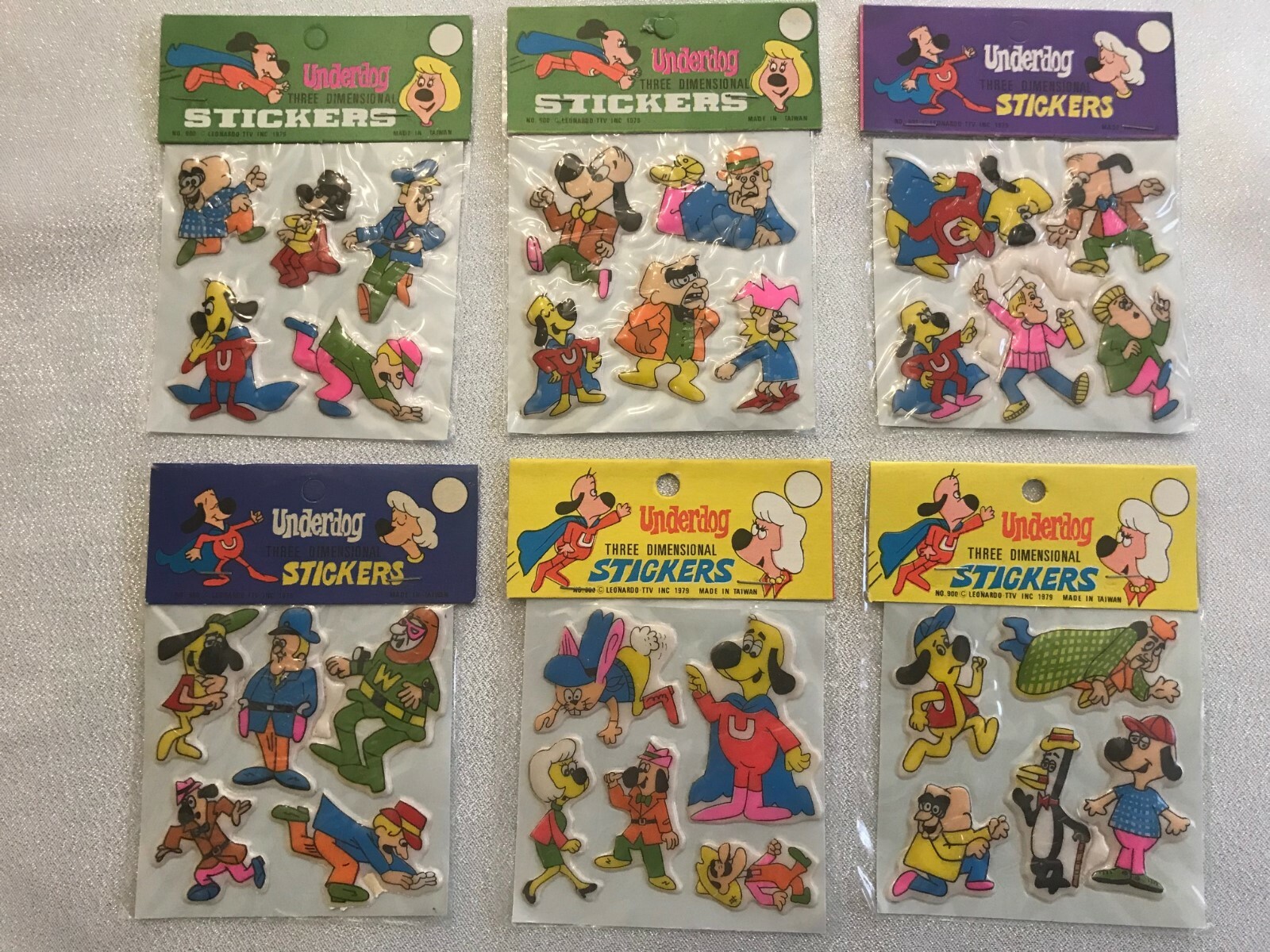 Vintage 1979 Underdog Puffy Stickers Sealed In Original Package Set of ...