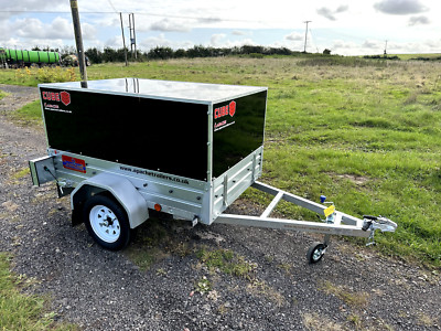 Brand New 8X4 Box Trailer Mini Cube 84 UK Made Camping Trailer- APACHE ...