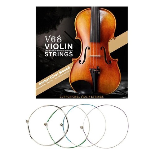 4Pcs/Set Violin String G-D-A-E Universal String Steel Violin Fiddle ...