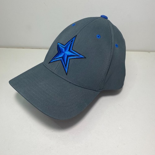 Dallas Cowboys Football Raised Embroidered Blue Star Cap Flexfit Gray ...