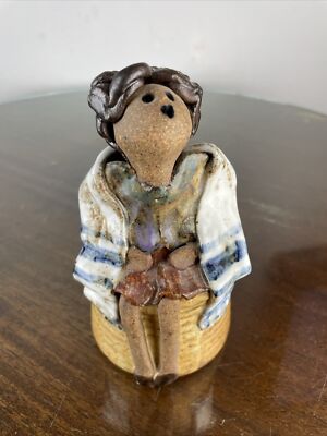 Jewish Girl Figurine Judaism Bat Mitzvah Passover Ceramic Stoneware ...