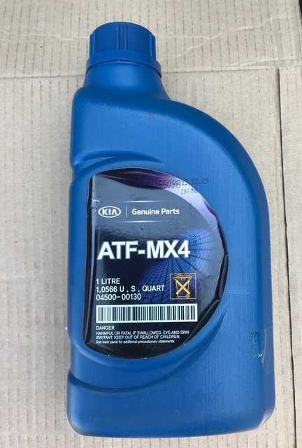 Genuine Kia ATF Jws3314 Auto Transmission Fluid MX Mx4 04500 00130 for ...