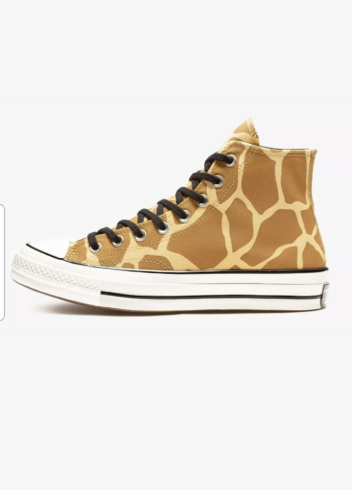 Converse Chuck 70 HI Flax Brown Giraffe Animal Print various sizes ...
