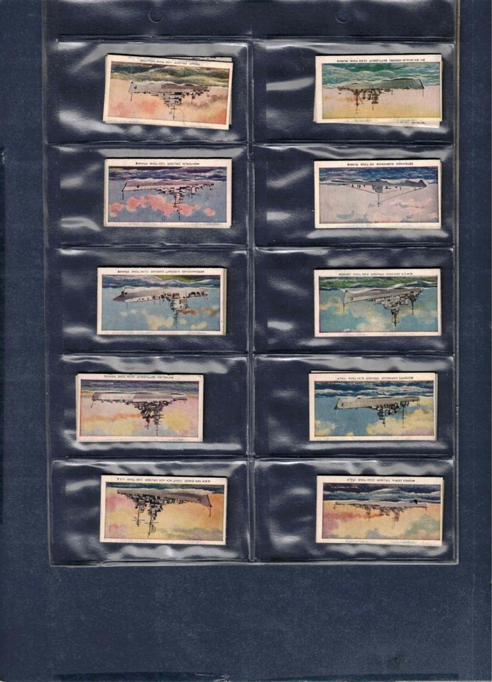 COMPLETE SET: 1952 The British Automatic Company WARSHIPS OF THE WORLD ...