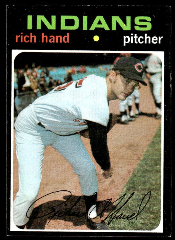 1971 Topps #24 Rich Hand BASEBALL Cleveland Indians | eBay