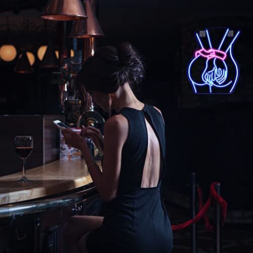 Lady Neon Sign,Neon Sign For Wall Decor,Lady Back Neon Light Sign,Neon ...