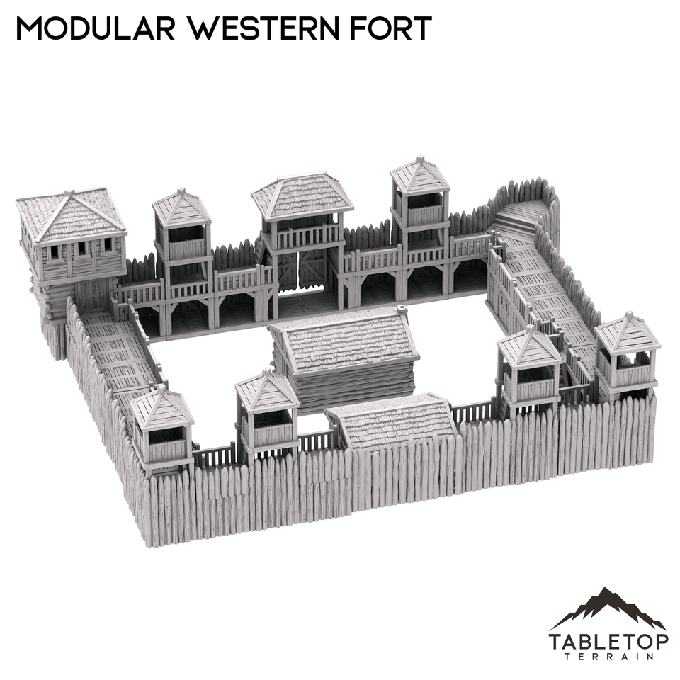 Modular Western Fort - Old Wild Western Rush - Wild West Terrain ...