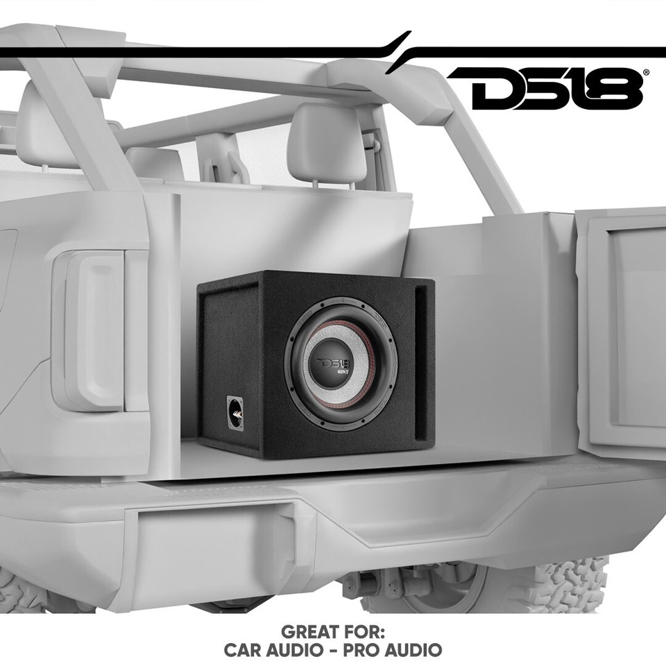 DS18 GEN-X110LD Bass Package 10" Subwoofer In a Ported Vented Box 800 ...