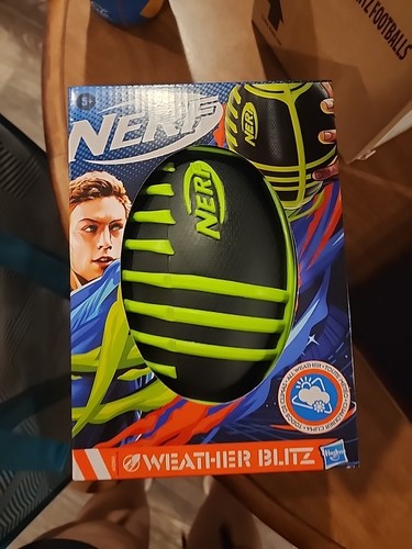 New Nerf Weather Blitz Easy Grip Foam Football by Hasbro A0361, Black ...