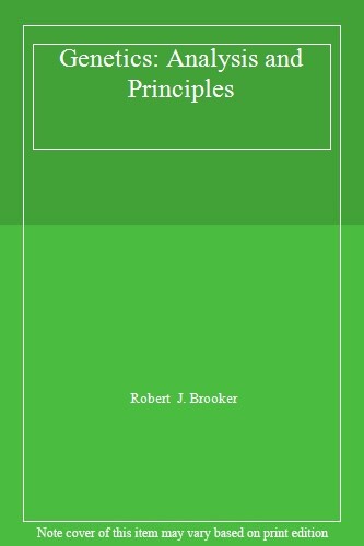 Genetics: Analysis and Principles,Robert J. Brooker 9780072965971| eBay