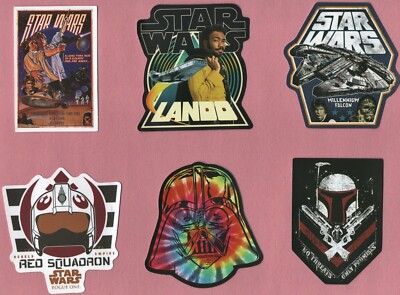 STAR WARS STICKERS Collection 1 SCI-FI action EPIC LANDO CALRISSIAN Red ...