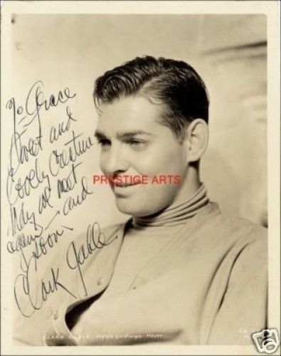 Clark Gable signed photo print | eBay
