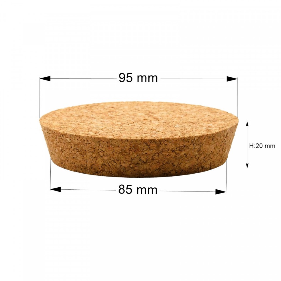 Natural Cork Lid - Large Size Corks | Tapered Stopper | Cork Bung | Big ...