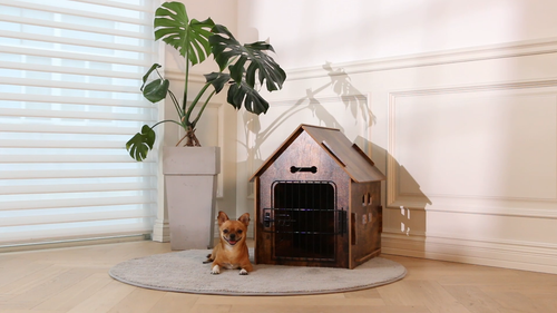 PYpetmia Wooden Dog House Small Dog Room Pet Kennel Cat Resting Room ...