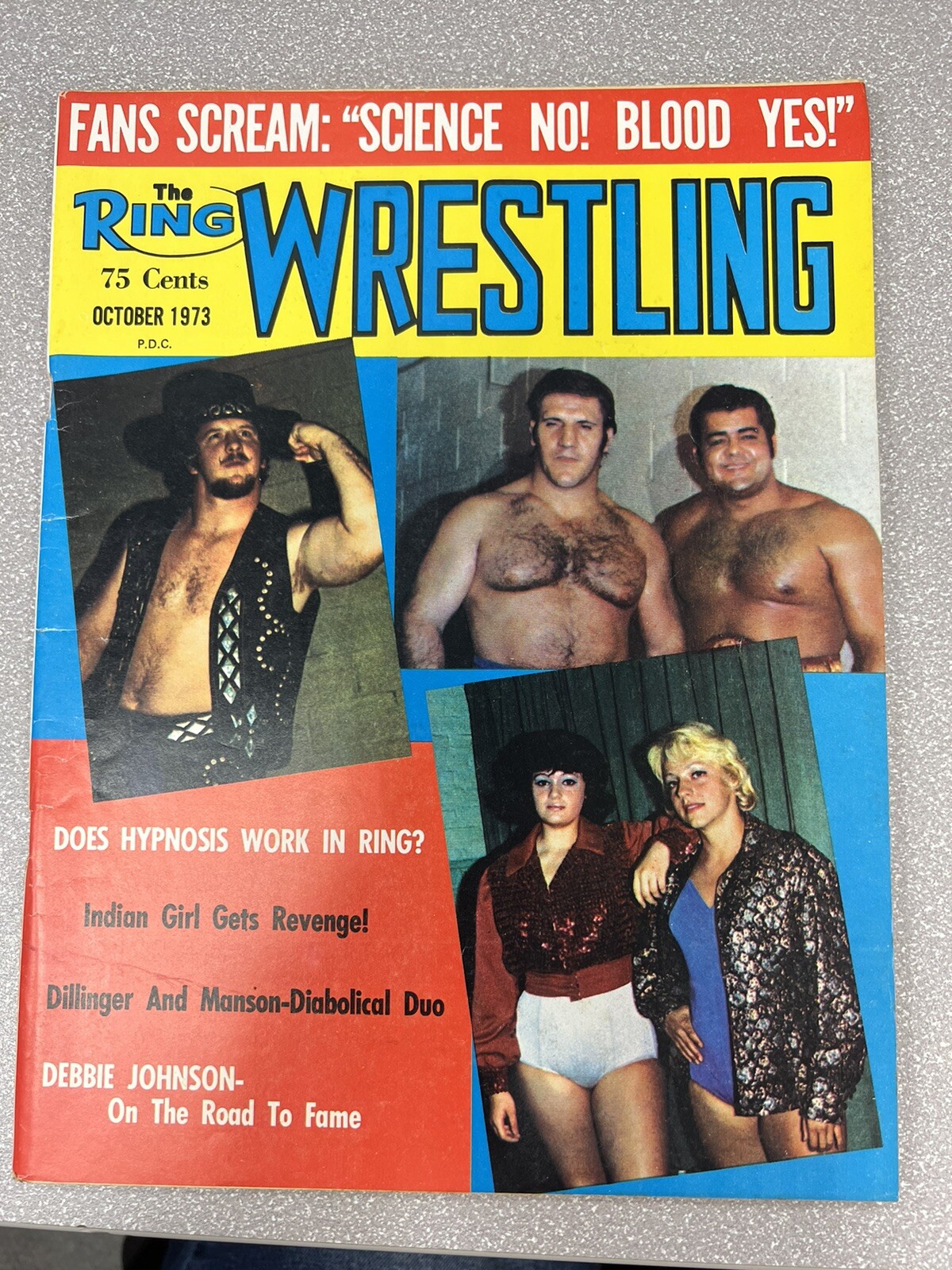 The Ring Wrestling Magazine October 1973 bruno sammartino terry funk ...