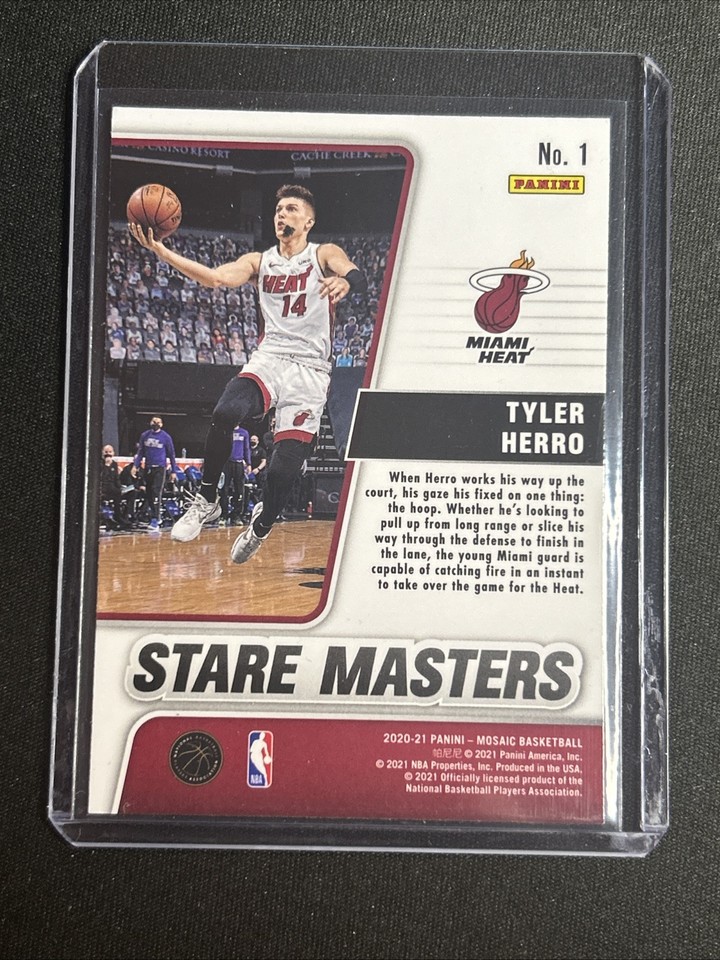 🔥Tyler Herro 2020-21 Panini Mosaic #1 “Stare Masters” Miami Heat | eBay