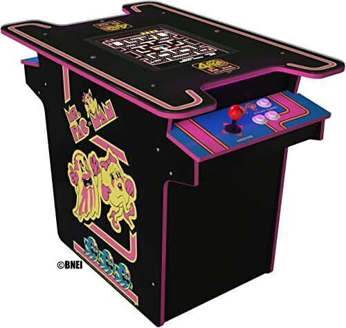 Arcade1Up Ms. Pac-Man Head-to-Head 40th Collection Arcade Table - Black ...