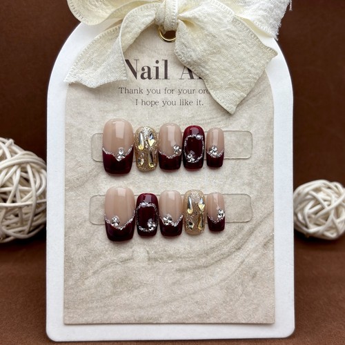 Stunning 185 Port Rose Color Nail Art Xs Size With 5-piece Tool Set ...