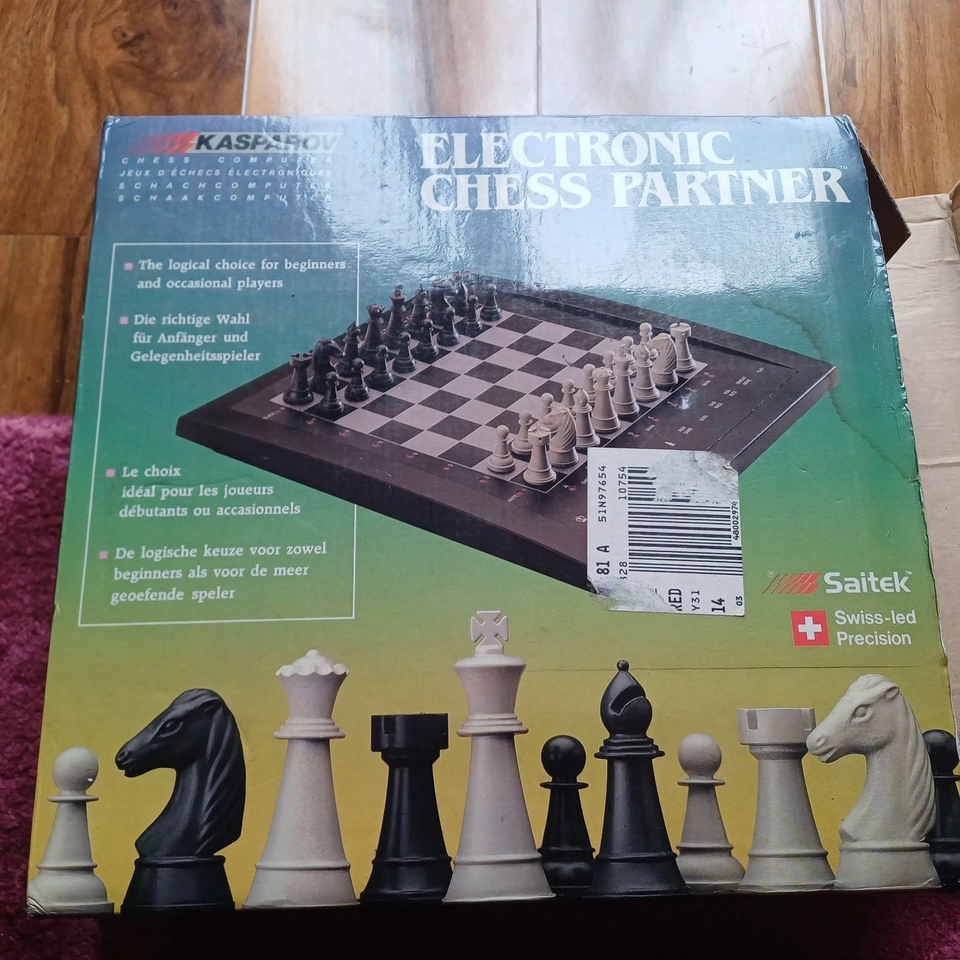 Saitek Vintage Electronic Chess Partner Kasparov 1988 - Free P+P | eBay UK