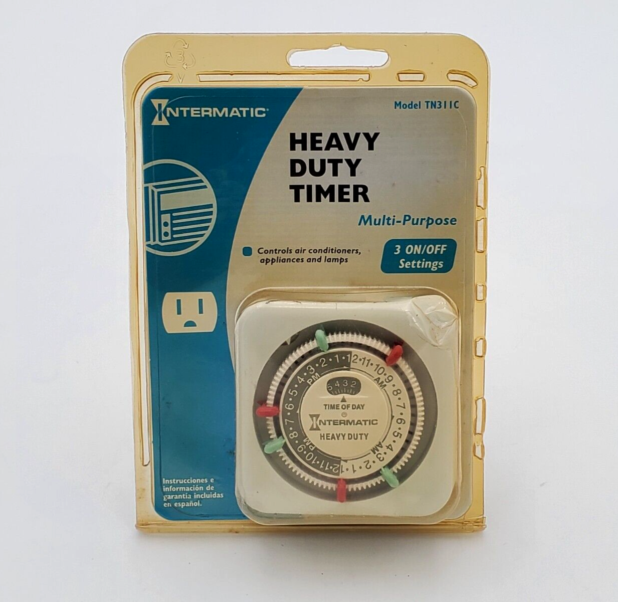 Intermatic TN311 15 Amp Heavy Duty Grounded Timer Tn311c for sale ...
