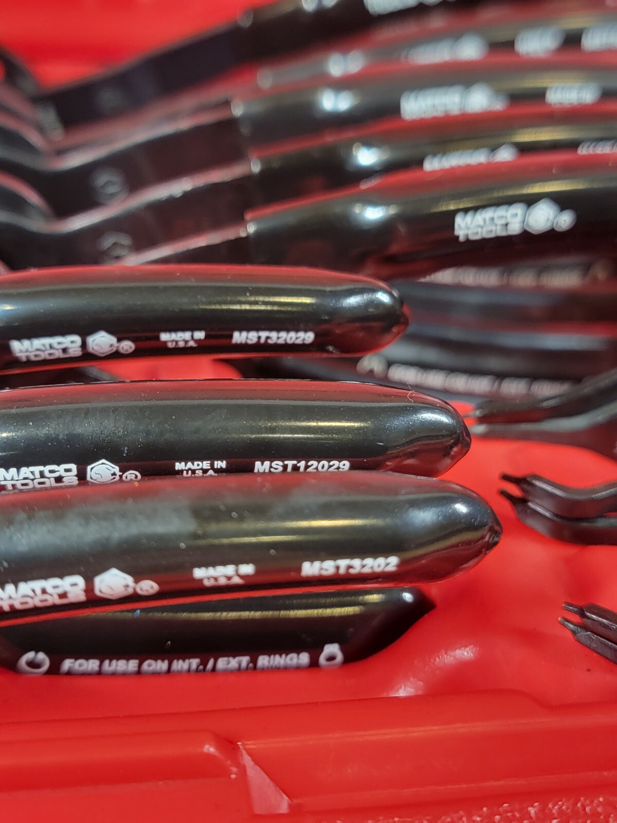 Matco Tools 12pc Convertible Snap Ring Pliers Set # MST1225 USA for ...