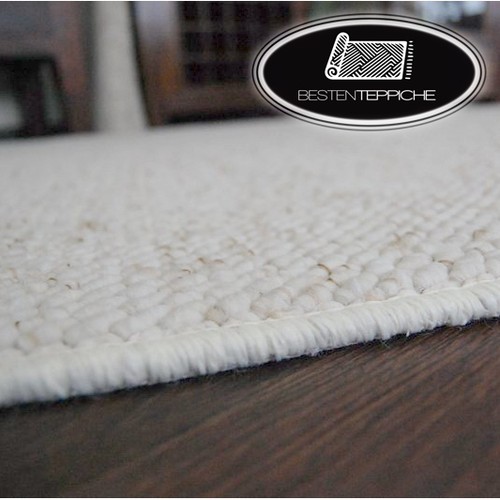 THICK Runner Exclusive Carpets Cream Modern Loop Carpet Width 50-200cm ...