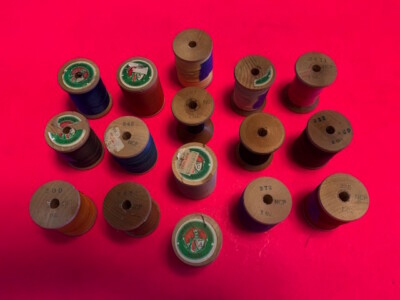 GUDEBROD CHAMPION NYLON FISHING ROD WRAPPING THREAD LARGE LOT OF 16 1 ...