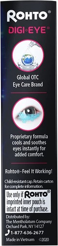 Rohto Digi-Eye Cooling Eye Drops, 0.4 Fl. oz. - Pack of 2 | eBay