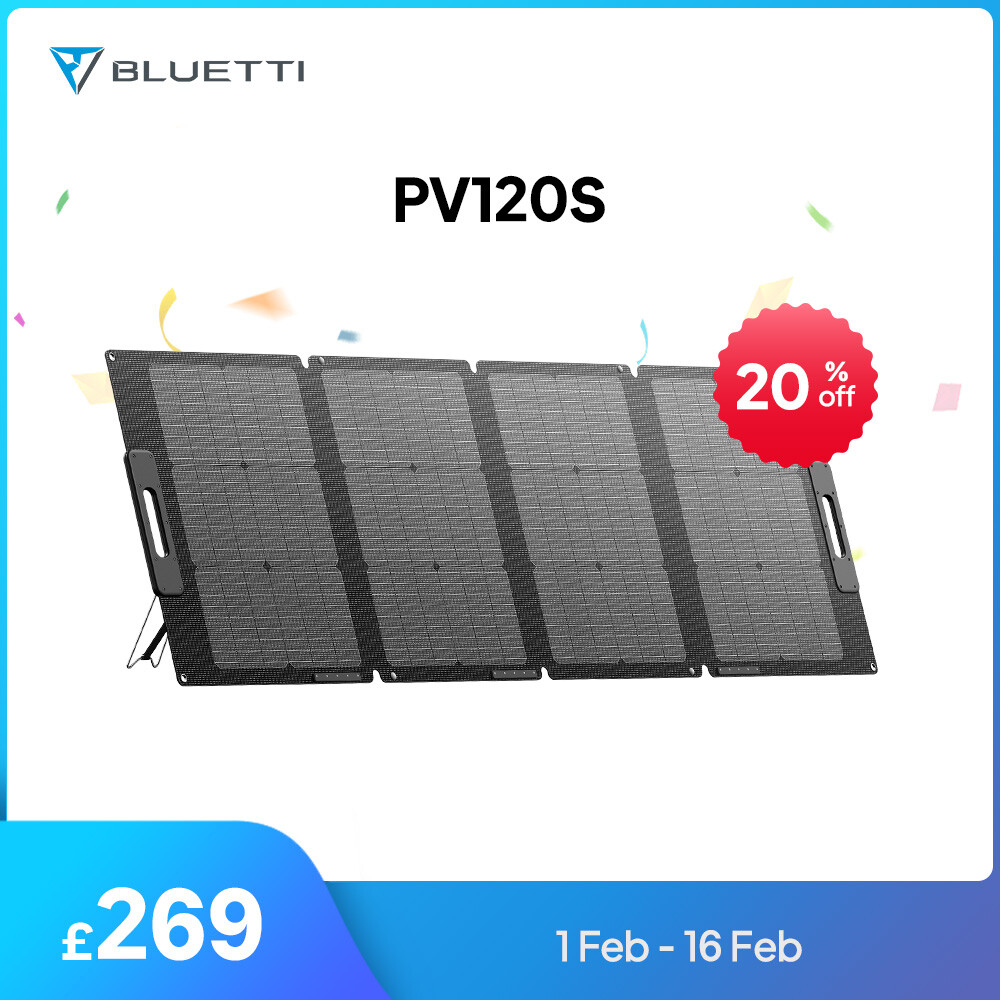 BLUETTI PV120 120W Portable Foldable Solar Panel for sale online | eBay