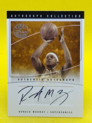 Ronald Murray 2003-04 Flair Final Edition AUTOGRAPH COLLECTION #AC-RM ...