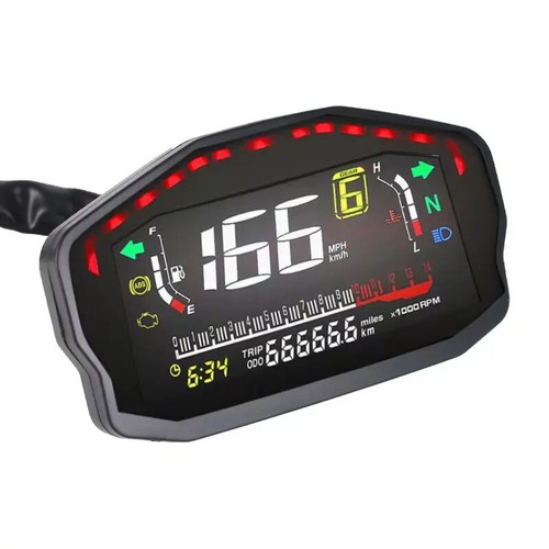 RPM Motorcycle Meter GPS Speedometer Digital Odometer Electric ...