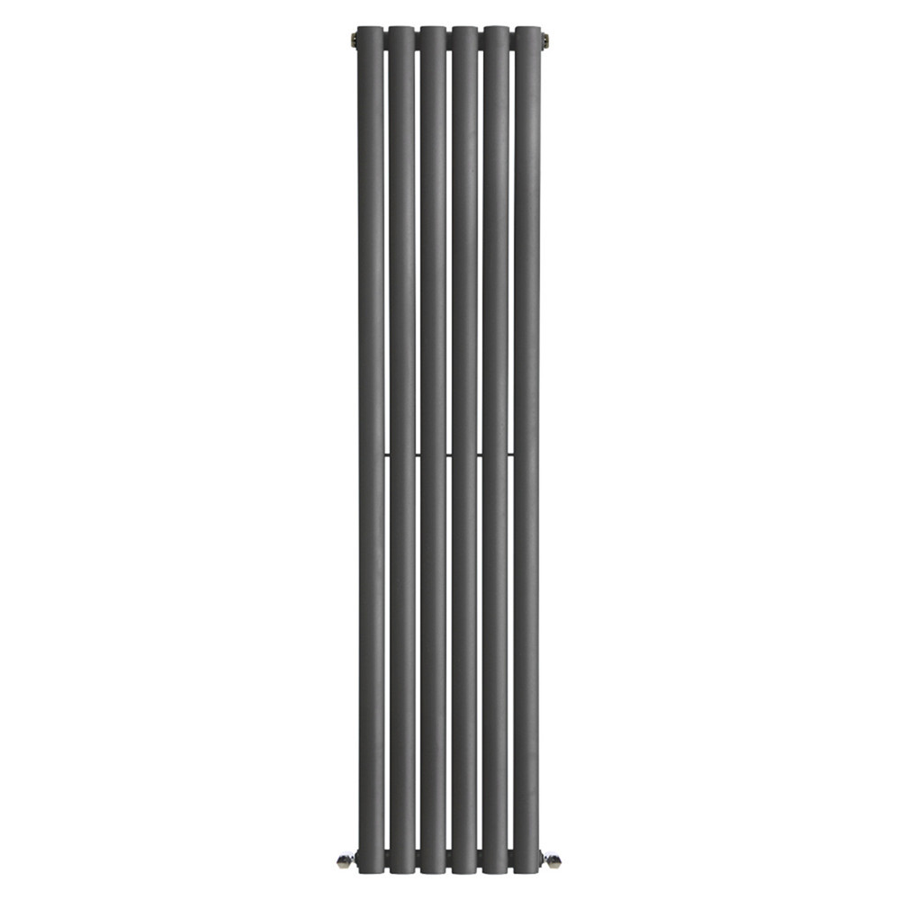 Anthracite Oval Column Designer Bathroom Vertical Radiator 1600x354 ...