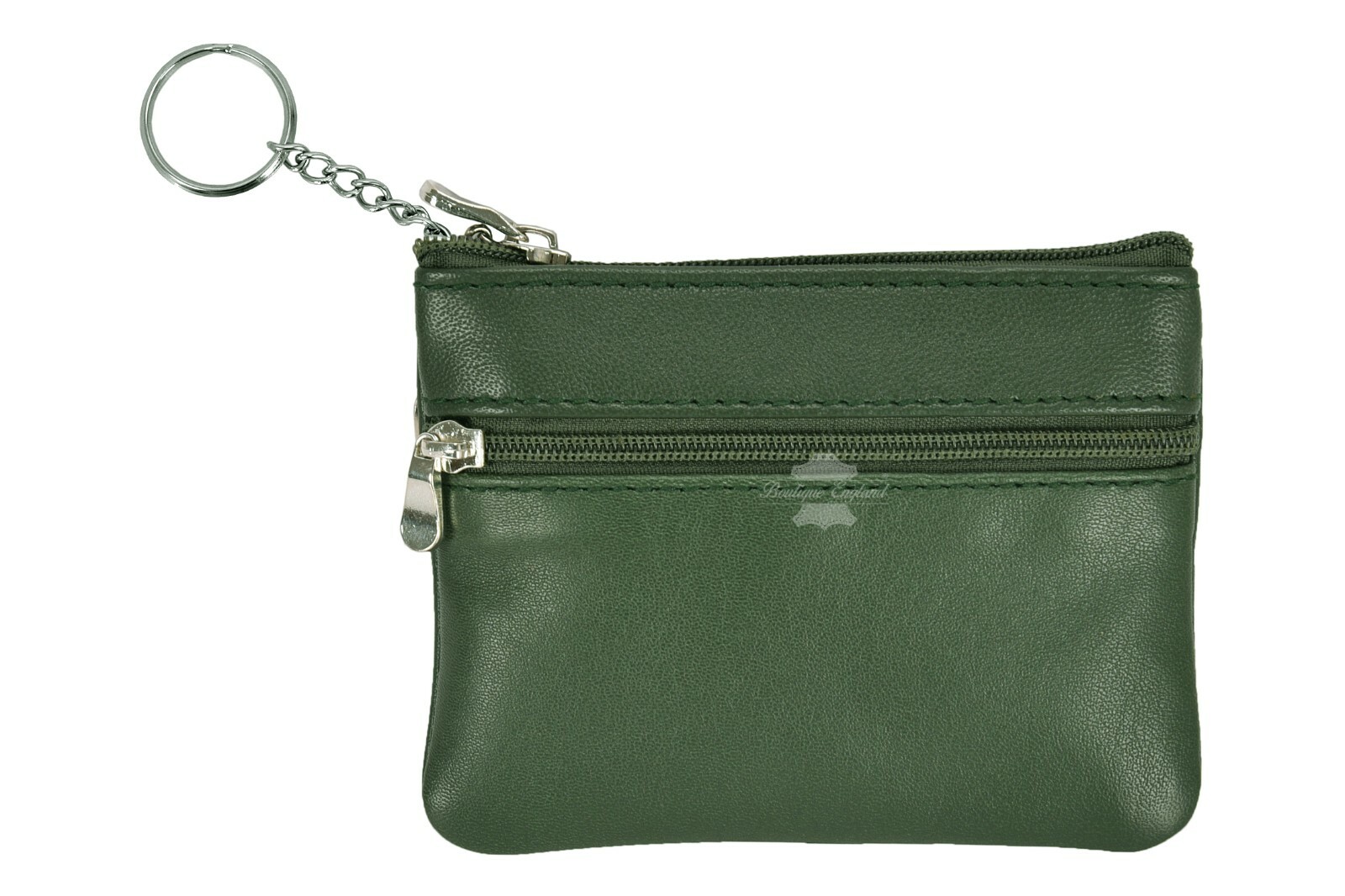 New Key Pouch Genuine Leather Small Coin Card Key Ring Wallet Pouch ...