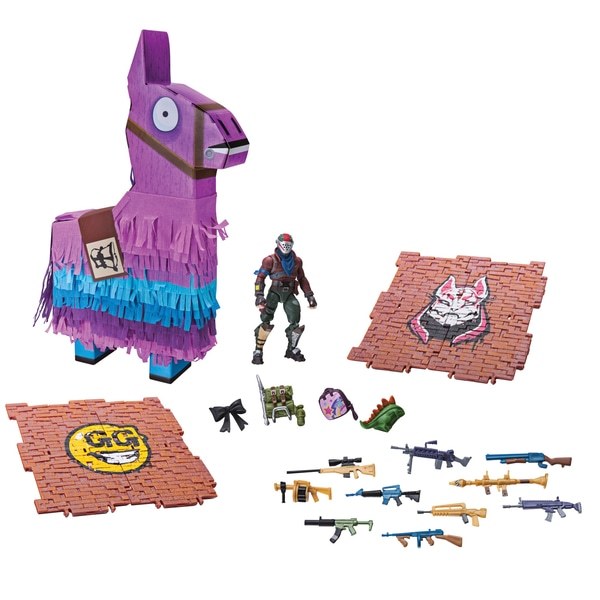OFFICIAL FORTNITE LLAMA DRAMA LOOT PINATA SET 23PCS RUST LORD FIGURE ...