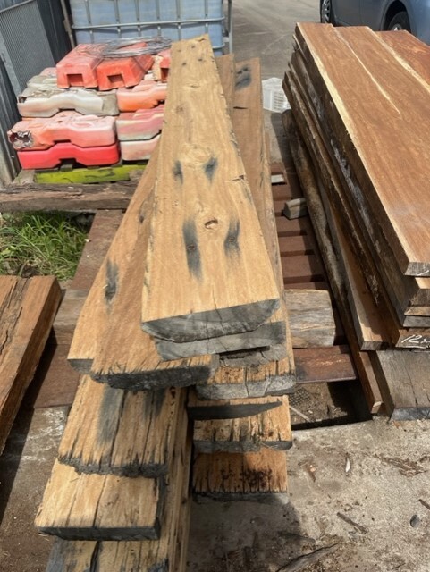 RAILWAY SLEEPER BOARDS - FOR FLOORING, DECKING, FEATURE WALLS, MAN CAVE ...