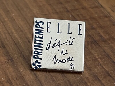 PINS PIN ENAMEL MAGASIN MODE LE PRINTEMPS PRINTEMPS MAGAZINE ELLE 91 ...