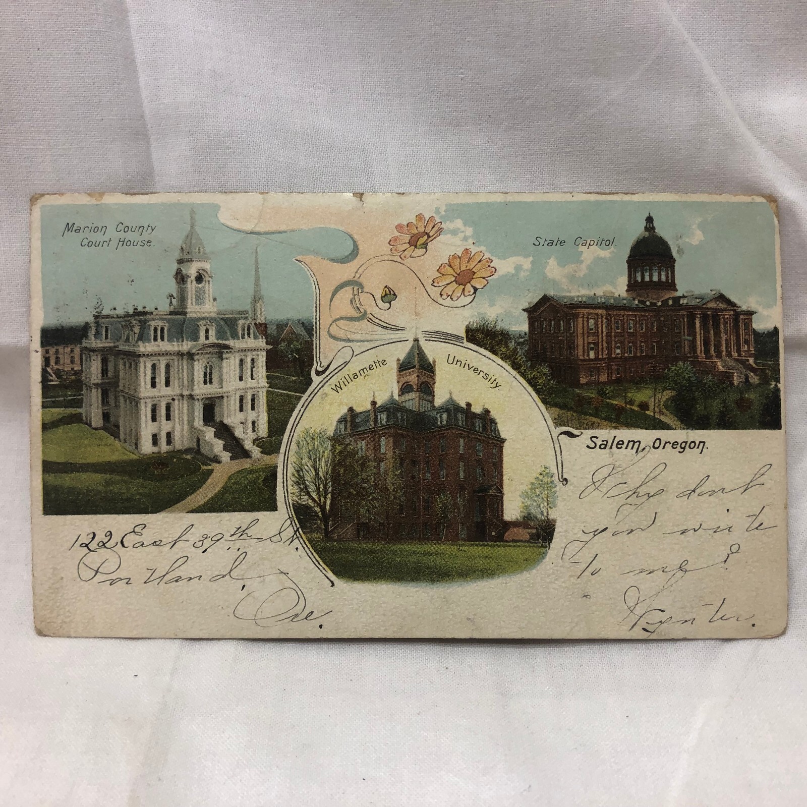 Vintage 1905 Salem Oregon Postcard Willamette University | eBay