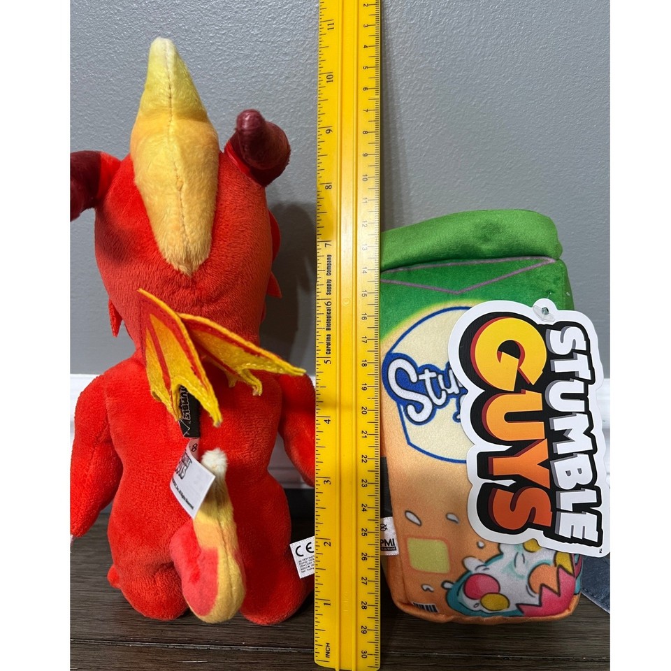 Stumble Guys Plush Toy Inferno Dragon and Cereal Killer Bundle | eBay