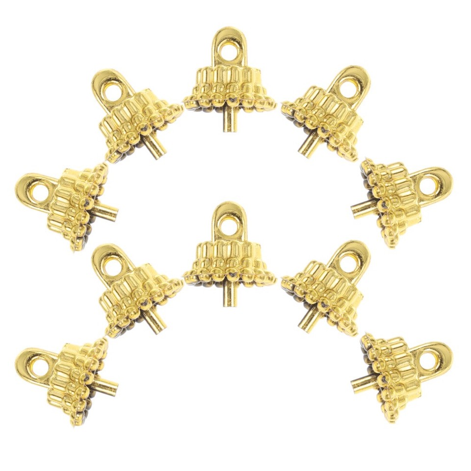 100 Pcs Plastic Christmas Ornament Caps Replacement for Disco Ball ...