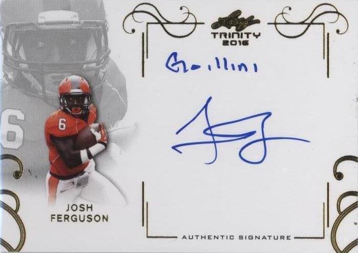 2016 Leaf Trinity - Signatures Josh Ferguson #A-JF1 Gold (AU, RC) for ...