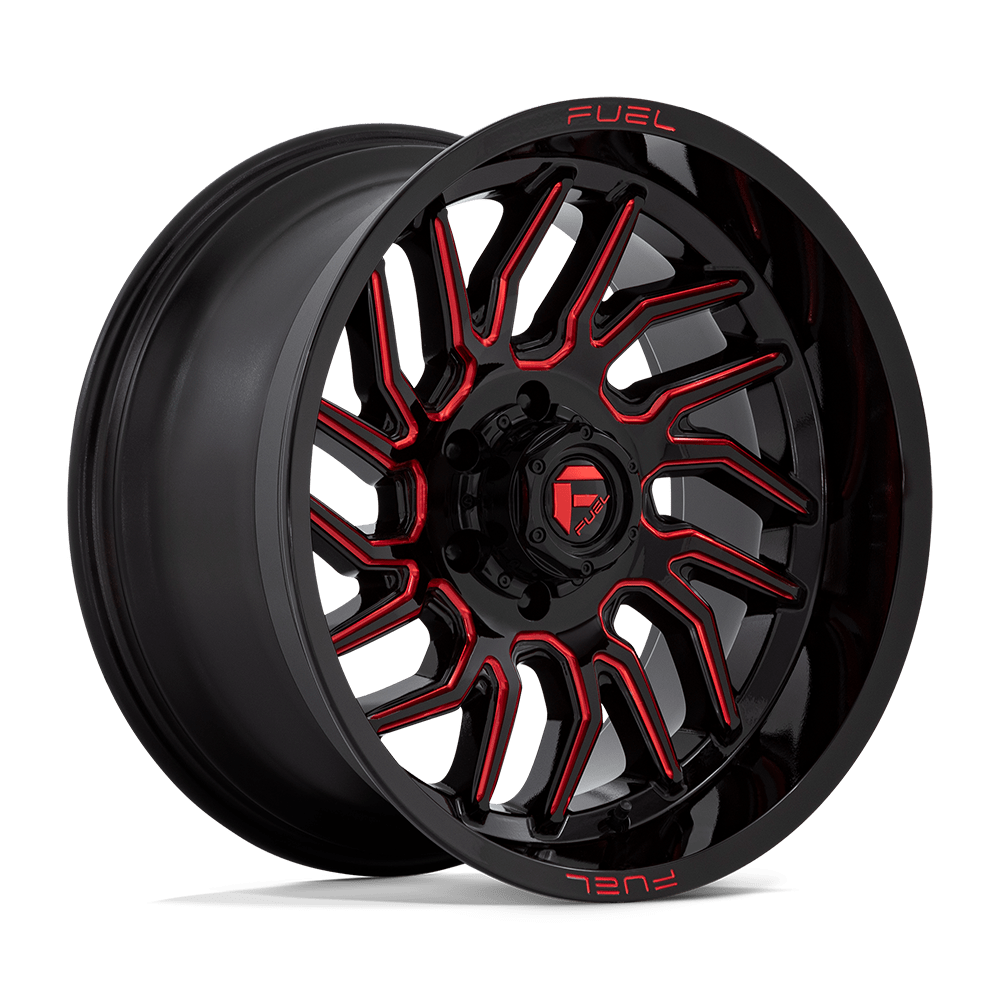 Set of 4 Fuel Off Road D808 HURRICANE Wheels 20X10 6X135 GLOSS BLACK ...