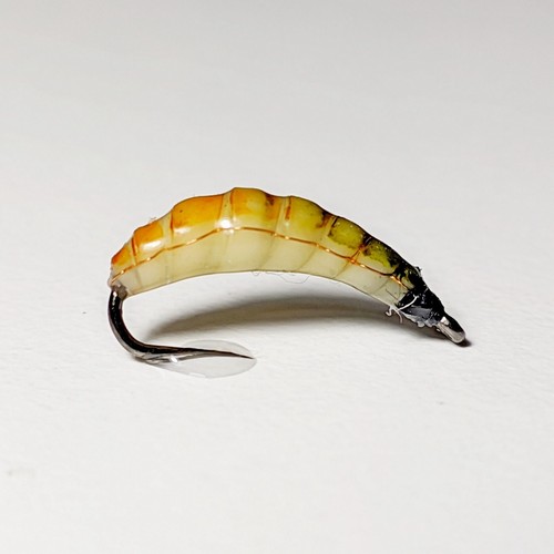 5 pcs Maggot Fly Fishing Lure, hook #10 - Realistic Imitation Trout and ...