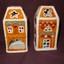 Pair Gingerbread House Tea Light Candle Holder Christmas Holiday Ganz ...