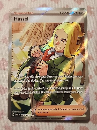 Pokemon TCG Hassel 205/167 Twilight Masquerade Full Art Trainer NP | eBay