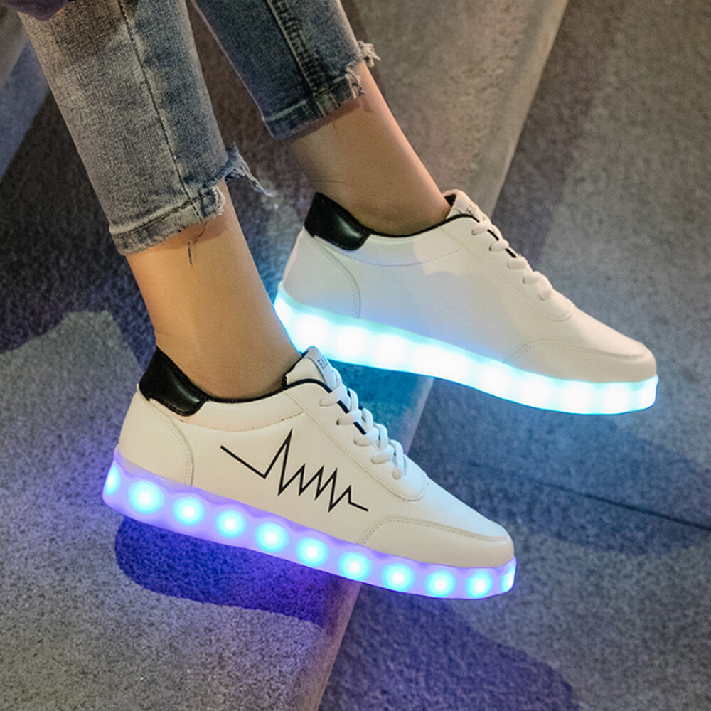 LED Luminous Sneakers Shoes Trainers Flashing Shoes Cool for Women Men ...