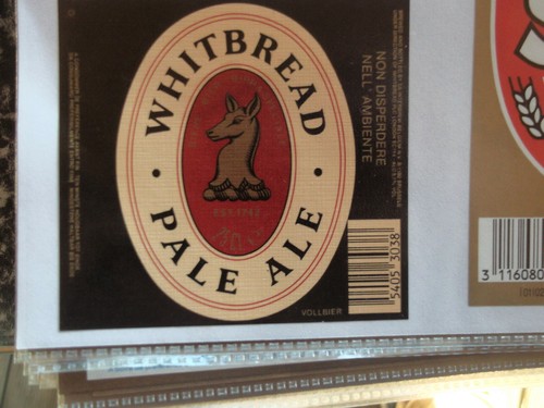 INTERBREW BREWERY DEER HEAD WHITBREAD PALE ALE BELGIAN BEER LABEL | eBay