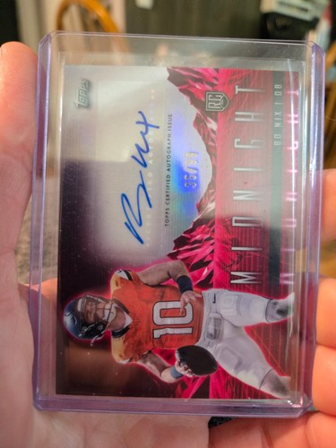 2024 Topps Midnight Football Bo Nix RC Horizon Signatures Twilight /99 ...