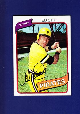 Ed Ott 1980 TOPPS MLB Baseball #383 (NM+) Pittsburgh Pirates | eBay