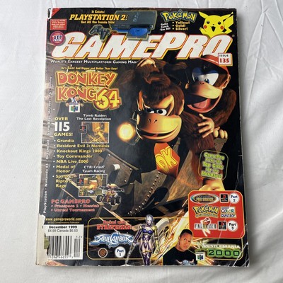 GamePro Magazine Issue 135 December 1999 Donkey Kong 64, WCW Poster ...