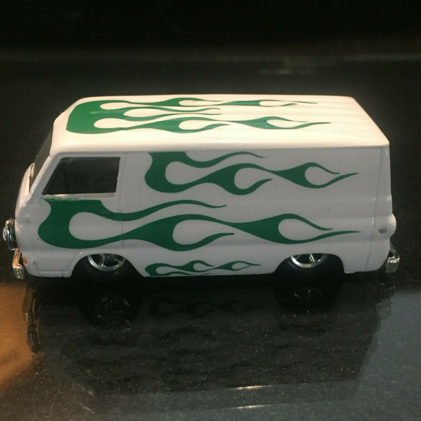 Clear 1:64 Waterslide Decal for 66 Dodge A100 Van Green Flames | eBay
